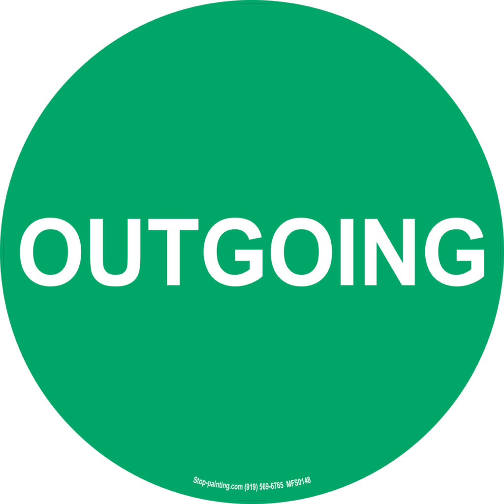Floor Sign Outgoing 45cm Easy Marking floor-sign-outgoing-45cm-easy-marking