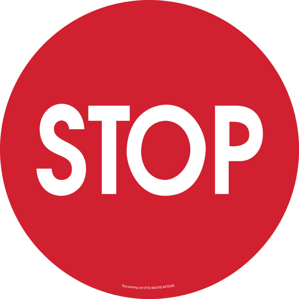 Floor sign - Stop 45cm - Easy Marking