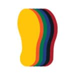 Superior Mark® Footstep Floor Marking Stickers - Easy Marking
